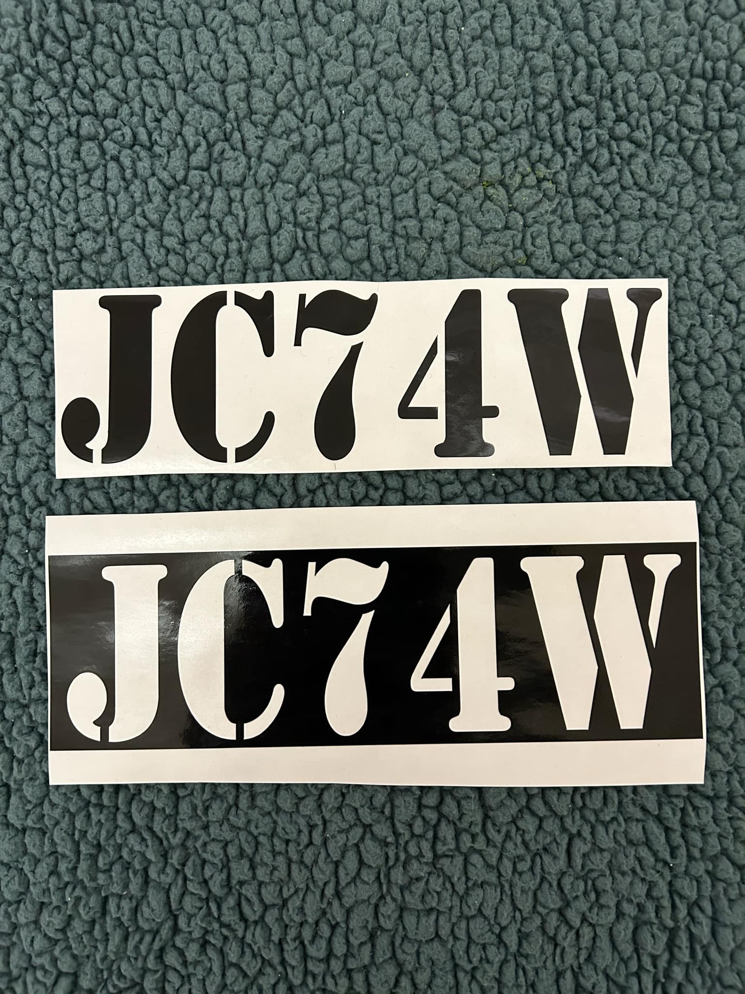 JC74W Stencil Vinyl Stickers - Pair – Turtle Trail Designs